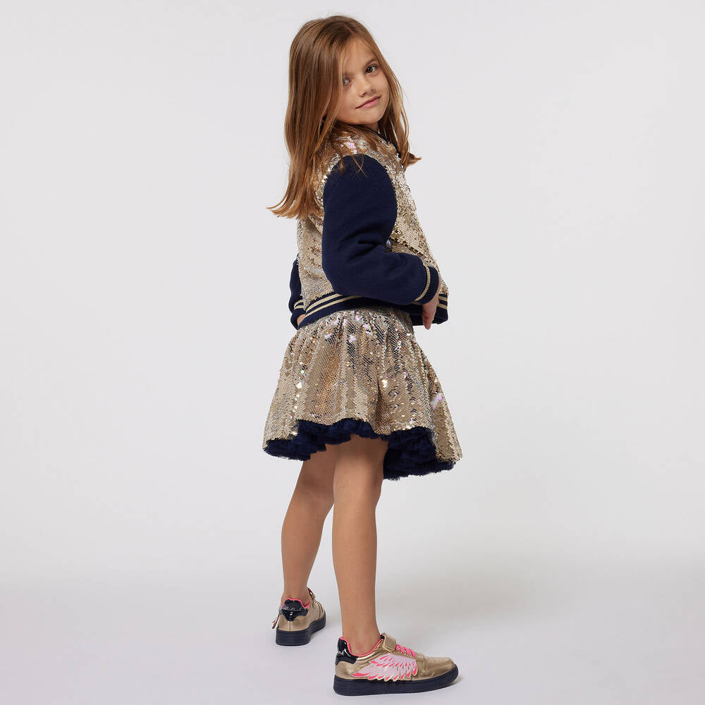 Billieblush Girls Navy & Gold Sequin 3pce Set – Chislers Boutique